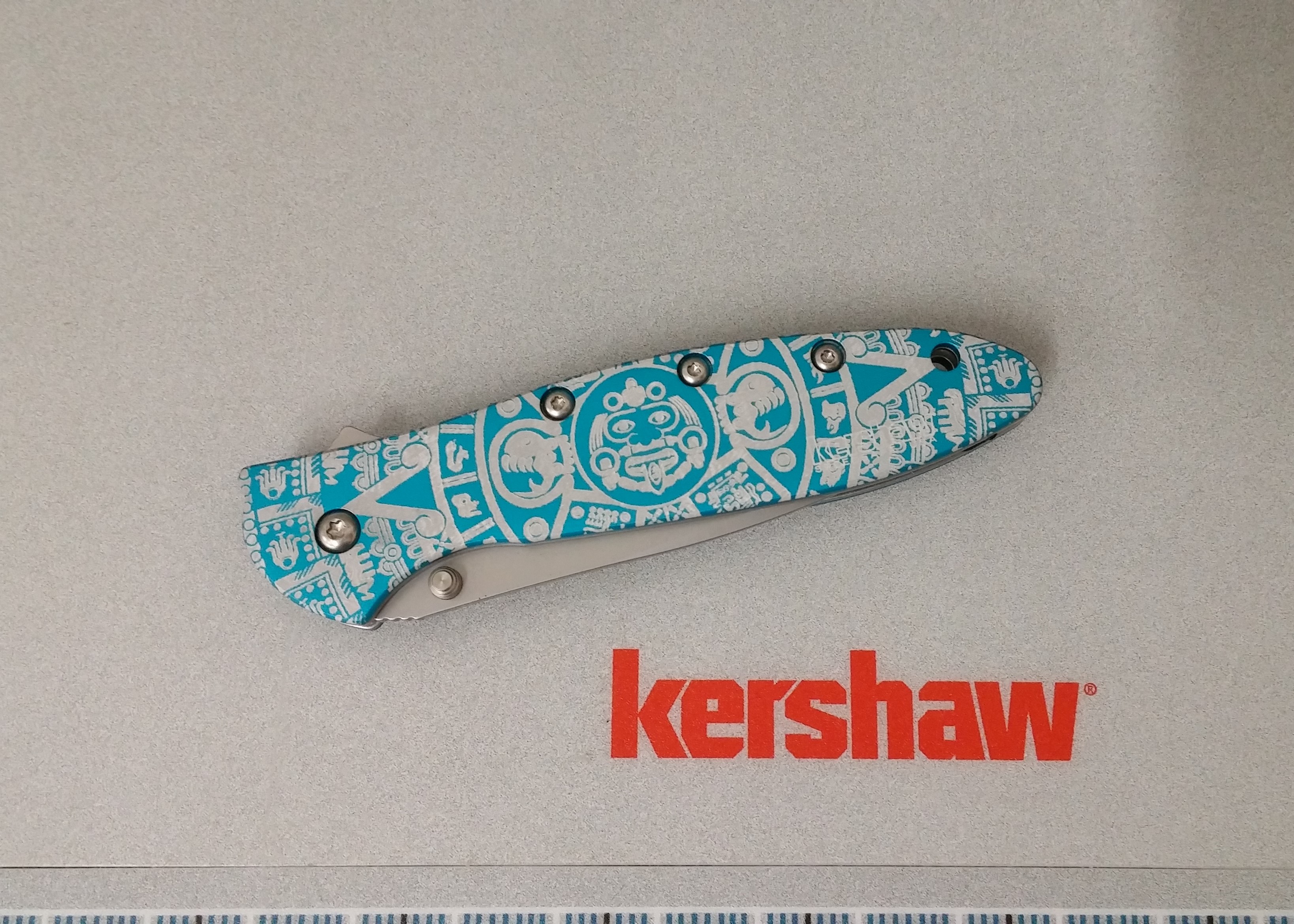 Aztec Knife engraving | Bridgetown Marking